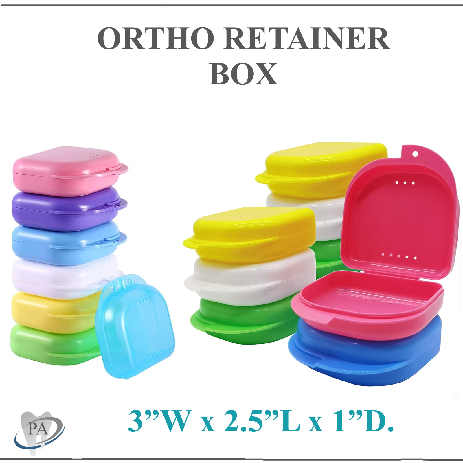 Sealed Assorted Dental Retainer Boxes Denture Case, Mouthguard ...