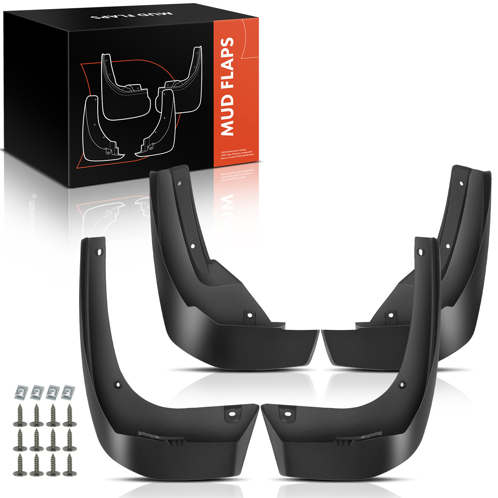 4x Front & Rear Mud Flaps Splash Guards for Honda Ridgeline 2024 w/o ...