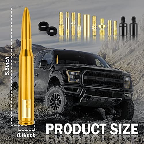 Bullet Antenna 6 inch suitable for GMC Sierra 2014–2020 American Flag ...