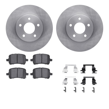 Dynamic Friction Company 6512-47200 Brake Rotor With 5000 Brake Pads ...