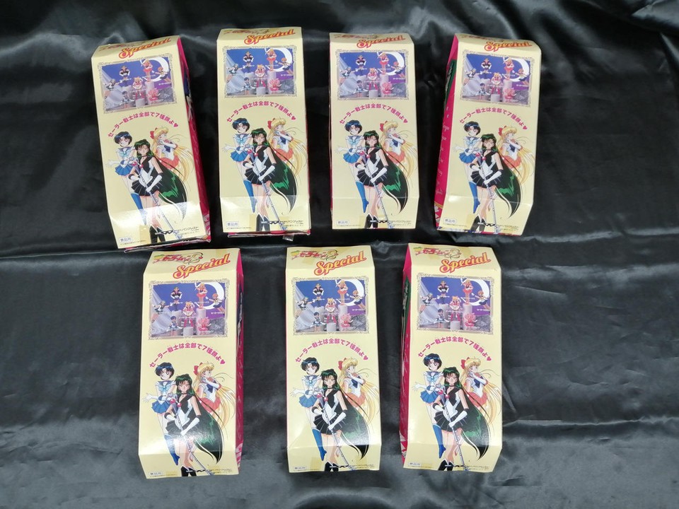 BANPRESTO Sailor Moon Special Set of 7pc Figure Plush Doll W/BOX F/S ...