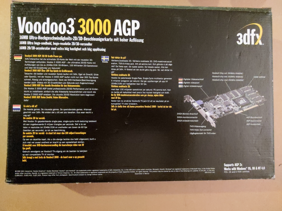 3dfx Voodoo3 3000 AGP - new open box | eBay
