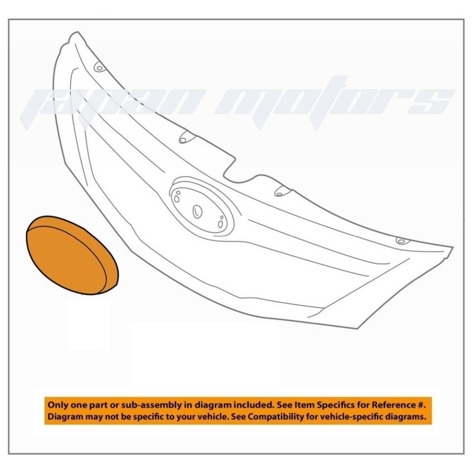 GENUINE Subaru Front Grille Emblem 2006-2014 Impreza Legacy WRX STi ...