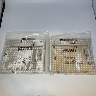 Lot Of 2 - Jewell by Thirty One Diamond Zipper Pocket | eBay