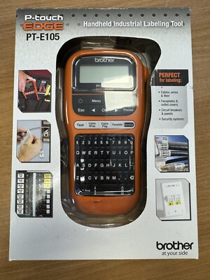 Brother PT-E105 P-Touch Edge Handheld Industrial Label Maker - Sealed ...