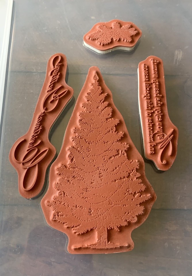 STAMPIN UP SPECIAL SEASON CHRISTMAS TREE CLING STAMP SET | eBay