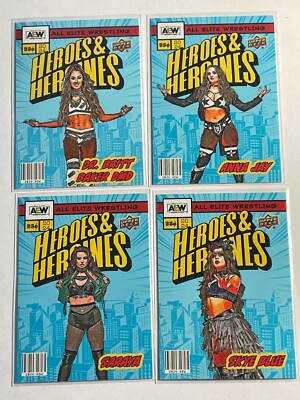 Skye Blue Anna Jay Saraya Britt Baker 2024 Upper Deck AEW Heroes & Heroines Lot | eBay