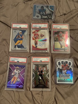 5 Slabs & 2 Auto Football Card Lot | eBay