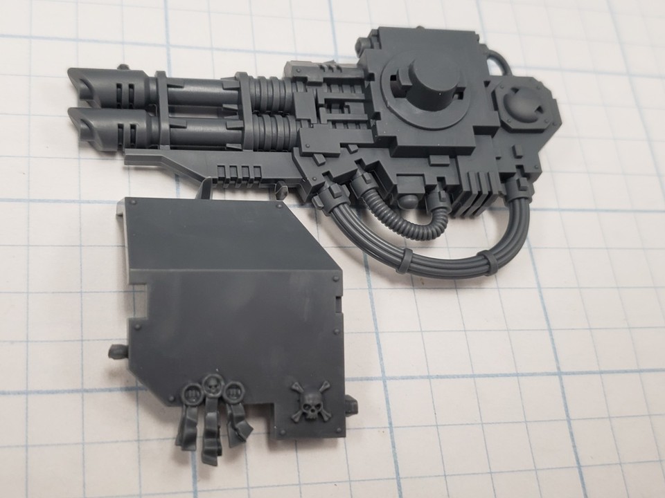 Warhammer 40k Space Marine Bits Ballistus Dreadnought Lascannon w Mount ...