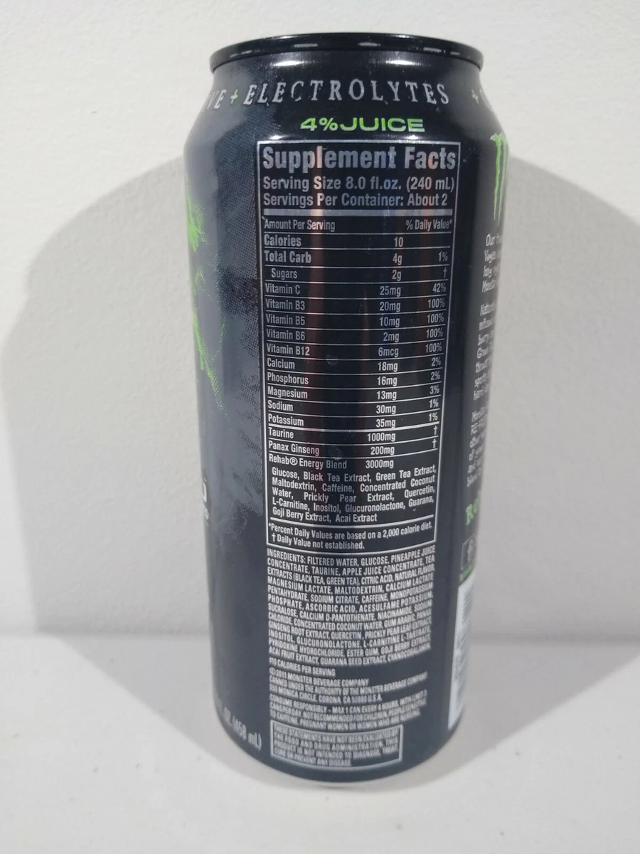 Green Monster Energy Drink Nutrition Facts