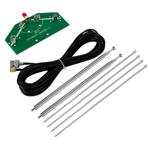 77M-415MHz Frequency V-dipole Antenna FM Aviation V Horn Pull Rod ...