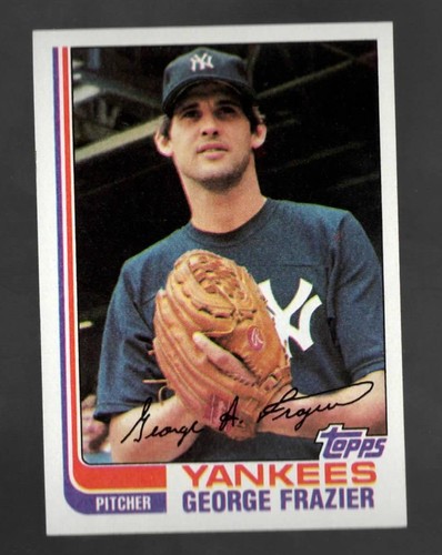 1982 Topps George Frazier New York Yankees #349 Excellent | eBay