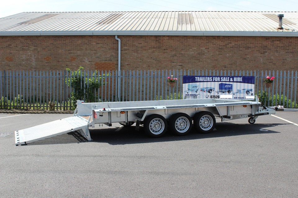 New Car Trailer Mini Digger Plant Excavator Dumper Loading Ramp 3500kg ...