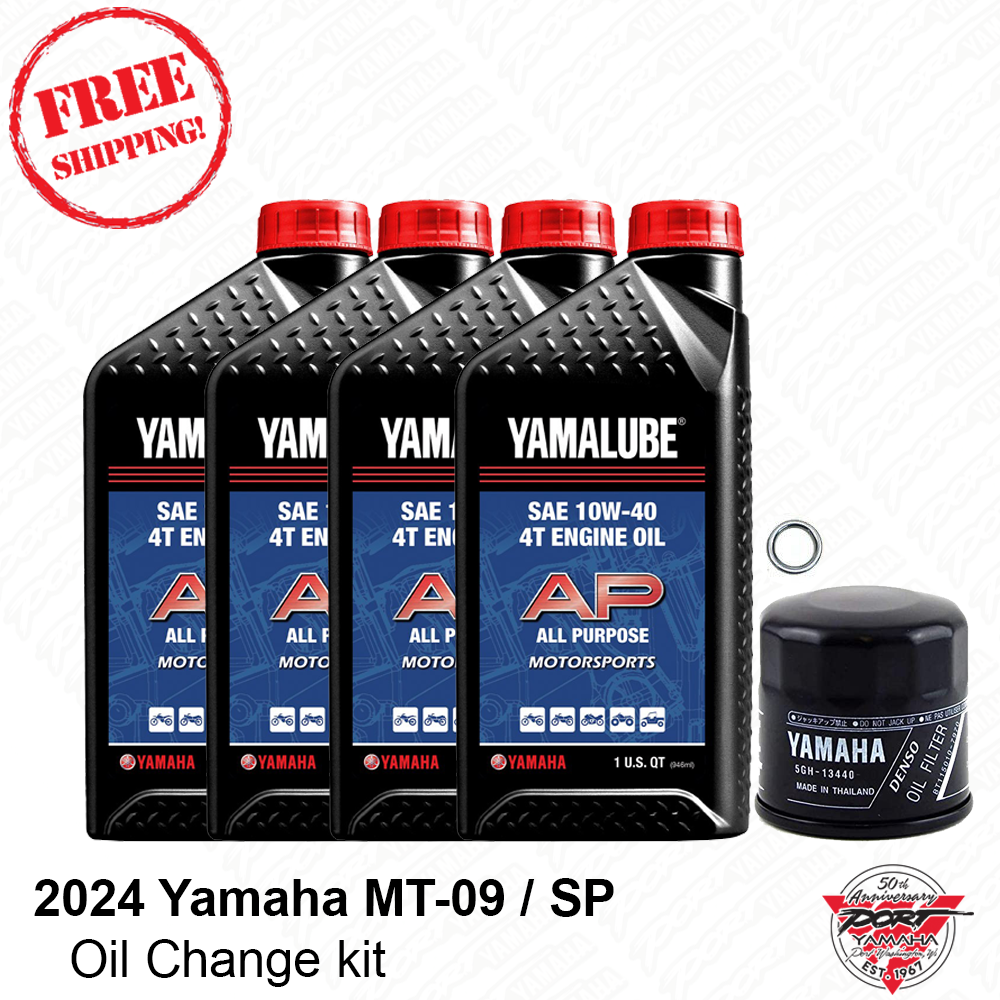 2024 Yamaha MT-09 SP Oil Change Kit | Yamalube 10w40 | OEM Filter ...