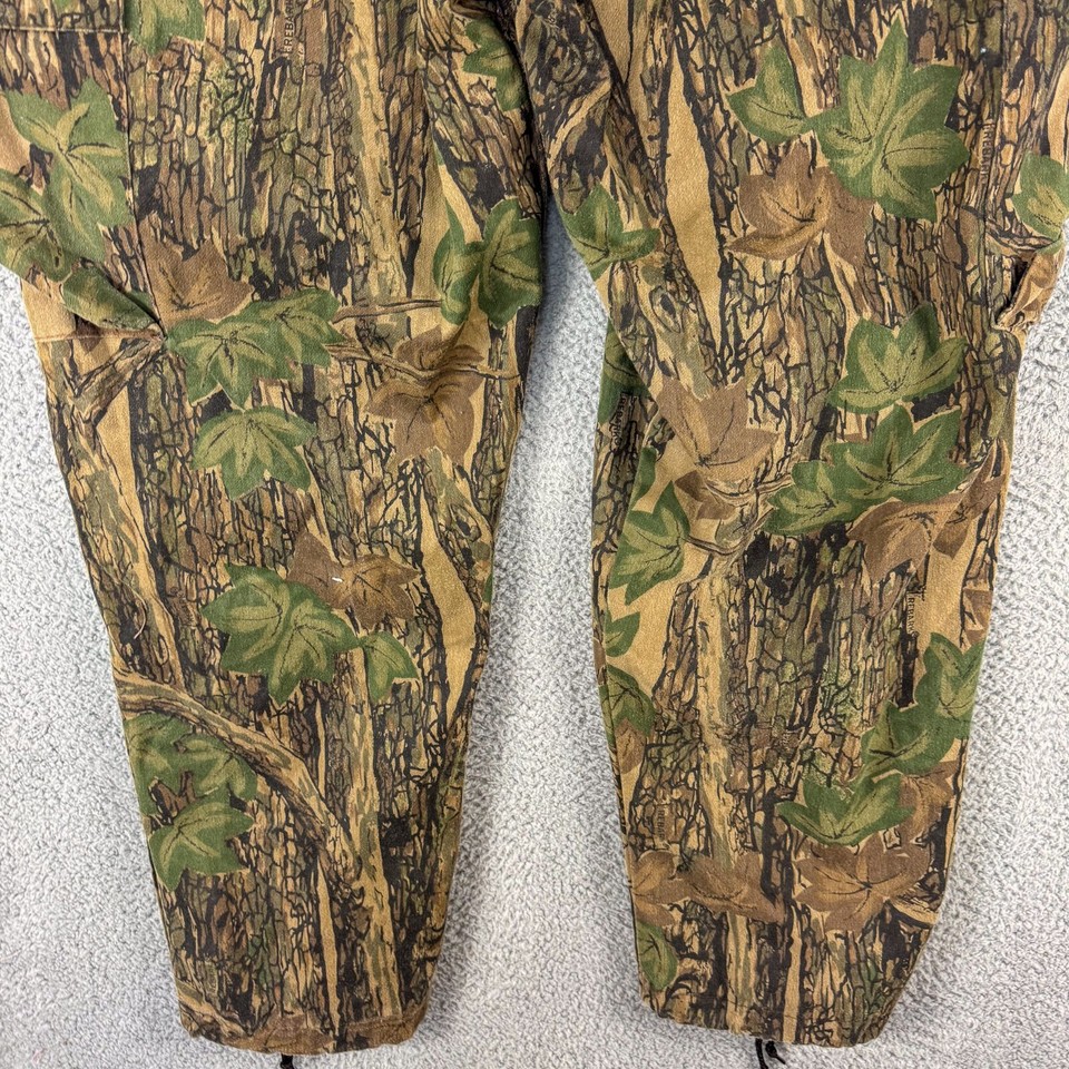 VTG Key Pants Mens XXL Rebark Camo Camouflage BDU Cargo Hunting Made In ...