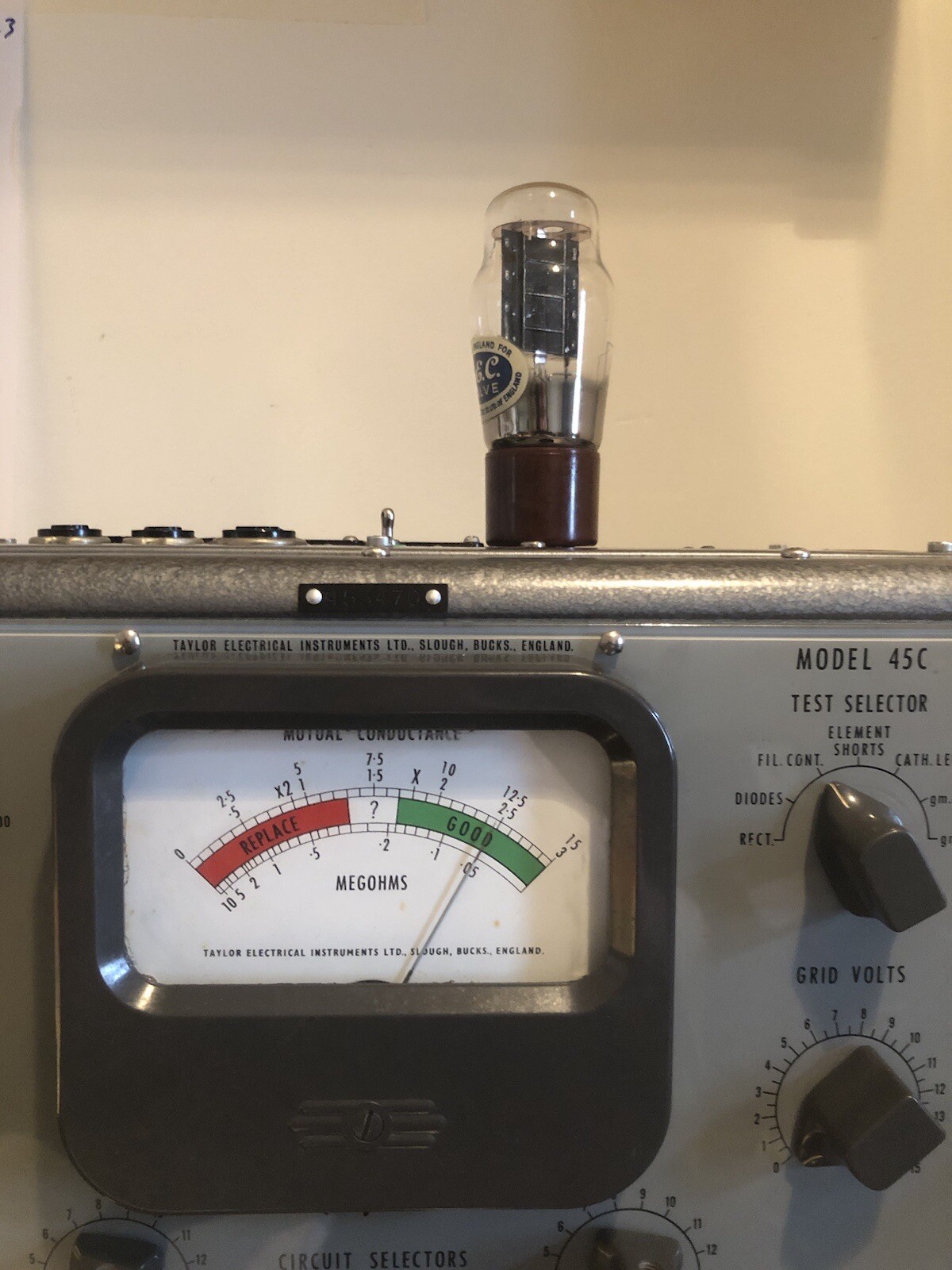 GEC U31 Half Wave Rectifier Black Plate Valve Tube Tests Good Made in ...