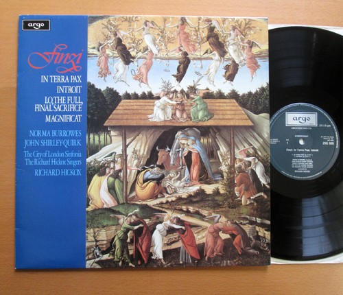 ZRG 909 Finzi In Terra Pax Introit etc Norma Burrowes Richard Hickox ...