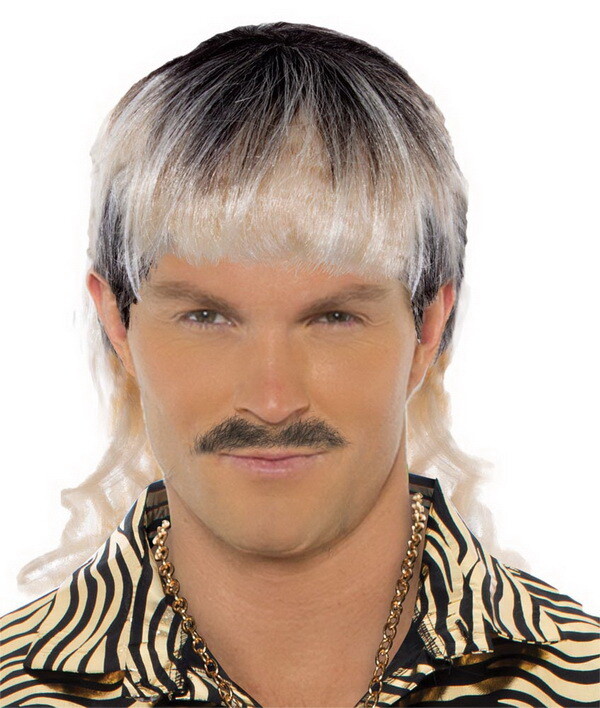Underwraps Tiger King Mullet Joe Exotic Hair Felon Cosplay Costume Wig ...