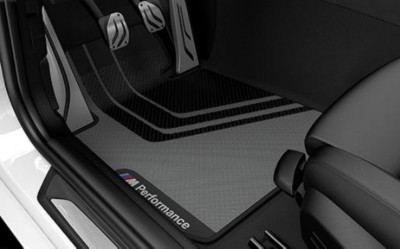 BMW New Genuine M Performance RHD Front Floor Mats Set 1 & 2 Series ...