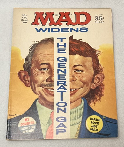 Mad Magazine No 129 September 1969 Mad Widens The Generation Gap | eBay
