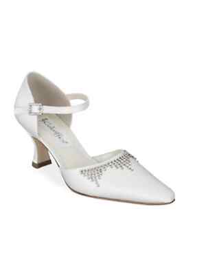 Coloriffics Entice Shoes Wedding Formal 5 6.5 8.5 10 11 Ivory Satin ...