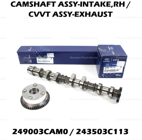 ⭐Genuine⭐ Intake Camshaft RIGHT Side & CVVT Gear 2P 1set for Hyundai ...