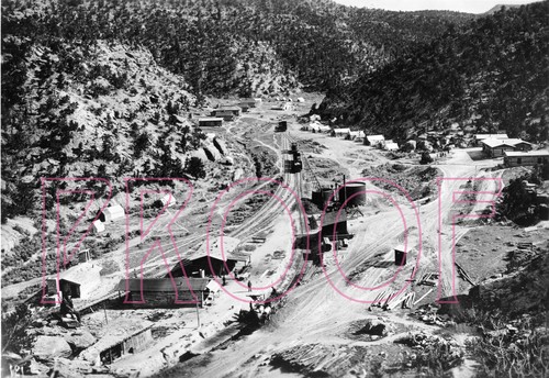 Uintah Railway (URY) Arial View of railway tracks through Atchee, CO ...