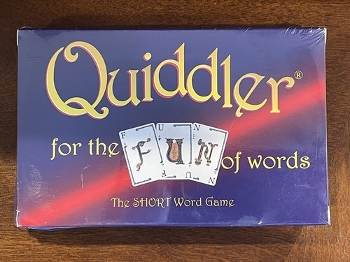Quiddler Card Game ~ Word Family Game ~ SET Enterprises 1998 ~ Factory ...