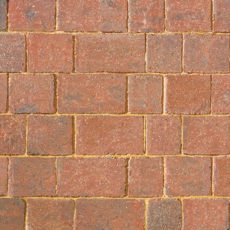 BRETT ALPHA TRIO 50MM BRINDLE RED BLOCK PAVING 8.92SQM Pallet 404 ...
