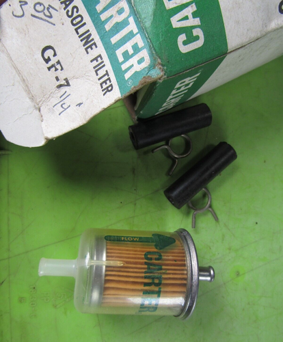 Carter Gf-7 Gas Filtre Carburateur Type GF7 1/4 " Avec Pinces & Lignes ...