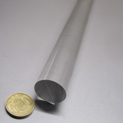Polycarbonate Round Rod 1 1/8" (1.125") Diameter x 48" Length, Natural ...