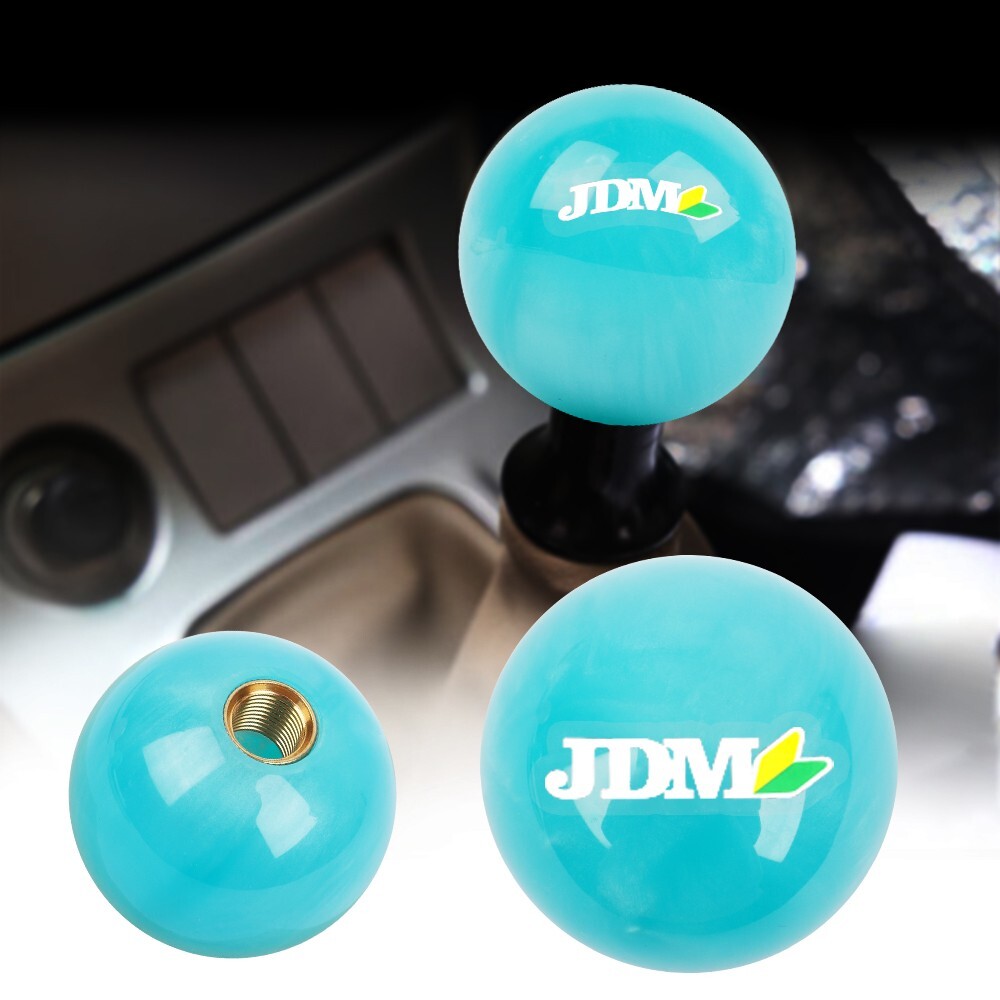 New Brand JDM Pearl Teal Round Ball Manual Gear Shift Knob Shifter ...