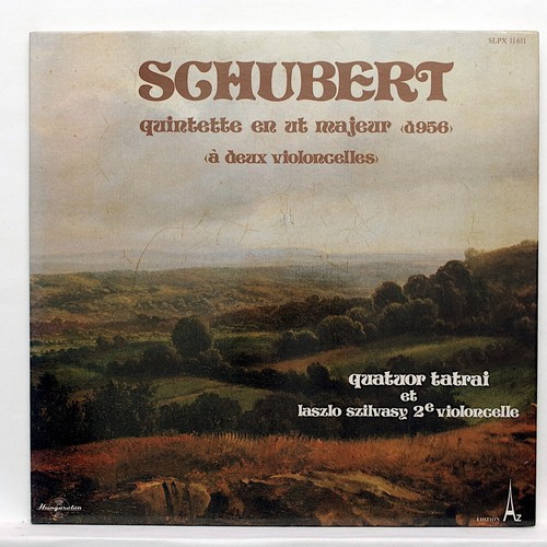 TATRAI QUARTET, LASZLO SZILVAZY ⸺ SCHUBERT string quintet ⸺ HUNGAROTON ...