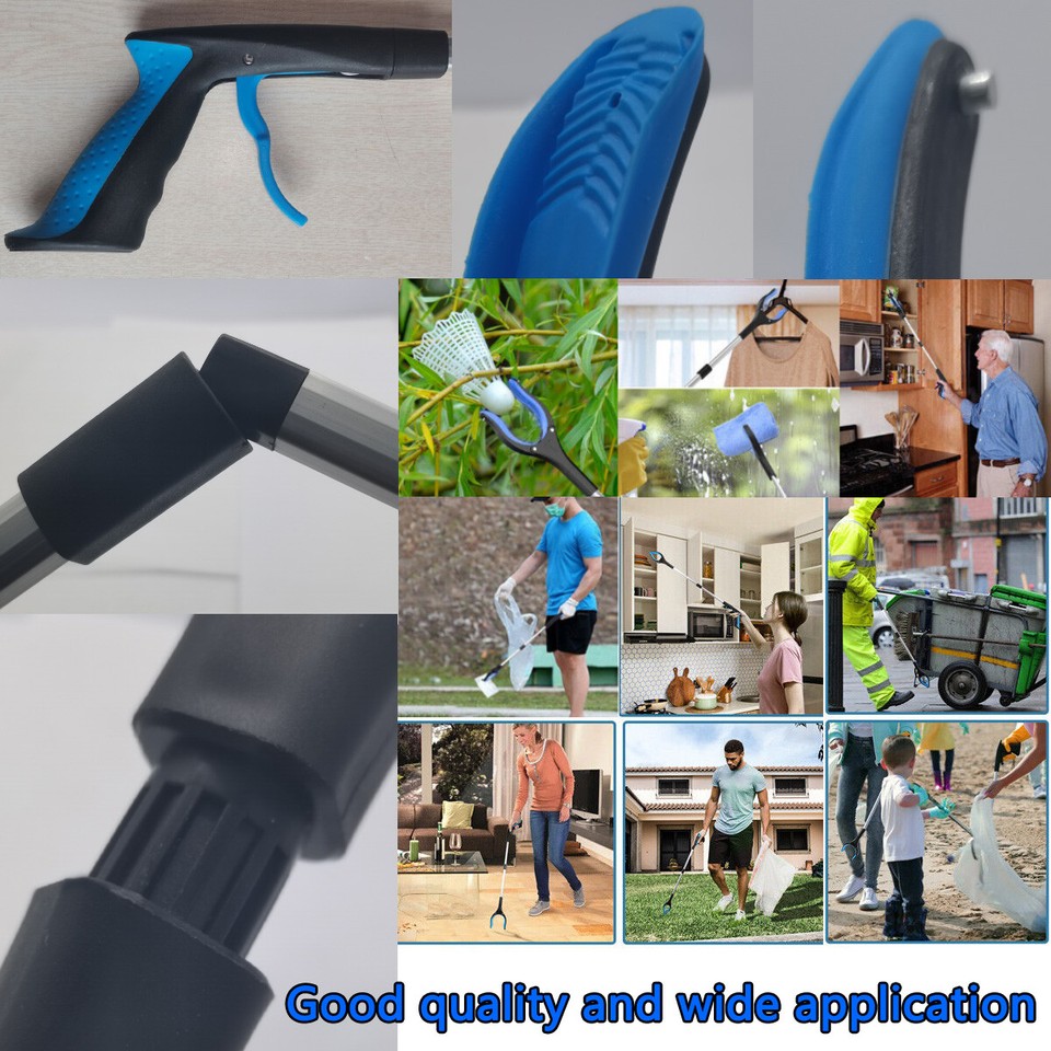 1PC 32"Grabber Pick Up Tool Extended Garbage Reaching Stick Trash ...