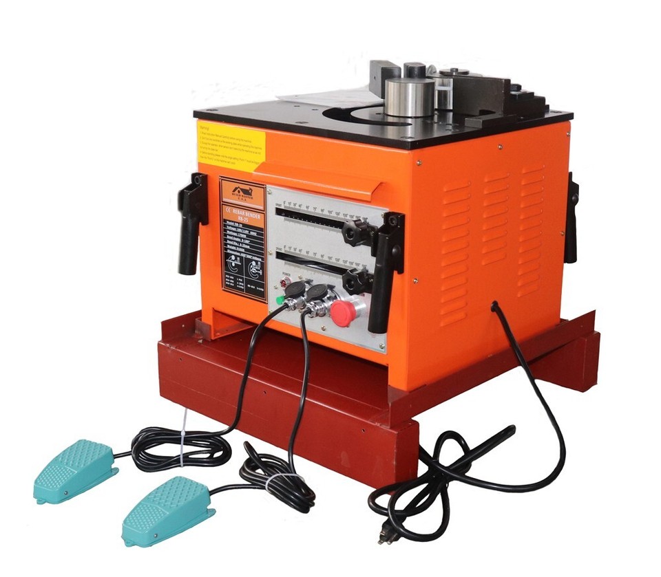 RB25 25mm #8 Electric Rebar Bender Bending Machine 1 Steel Rod 3700 ...