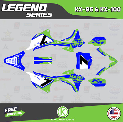 Graphics Kit for Kawasaki KX85 KX100 (2014-2021) KX 85 KX 100 Legend ...
