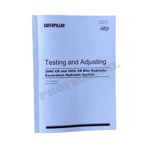 Caterpillar 304C 305C Excavator Testing and Adjusting Service Manual | eBay