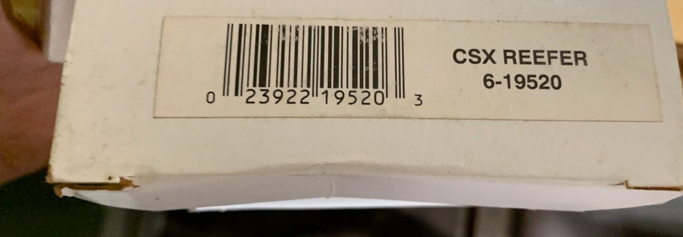 Lionel 6-19520 O Gauge CSX Reefer Car Excellent Shape in Box | eBay