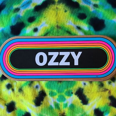 OZZY KLOS 95.5 Vintage 80's Rainbow Bumper Sticker Decal Old Style | eBay