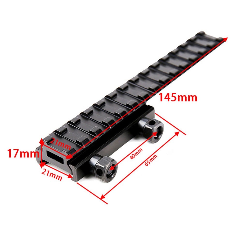 Hunting 20mm Picatinny Rail Extension Riser Mount Adapter Converter ...