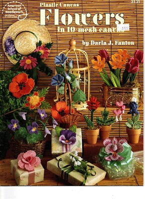 Plastic Canvas Flowers Darla Fanton ASN Pattern Booklet 3131 | eBay