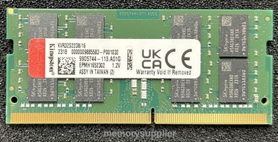 KVR32S22D8/16 Kingston 16GB PC4-25600 DDR4-3200MHz non-ECC SoDimm | eBay