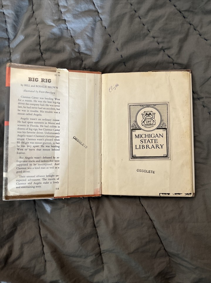 Big Rig by Bill & Rosalie Brown Illustrated by Peter Burchard Hardcover ...