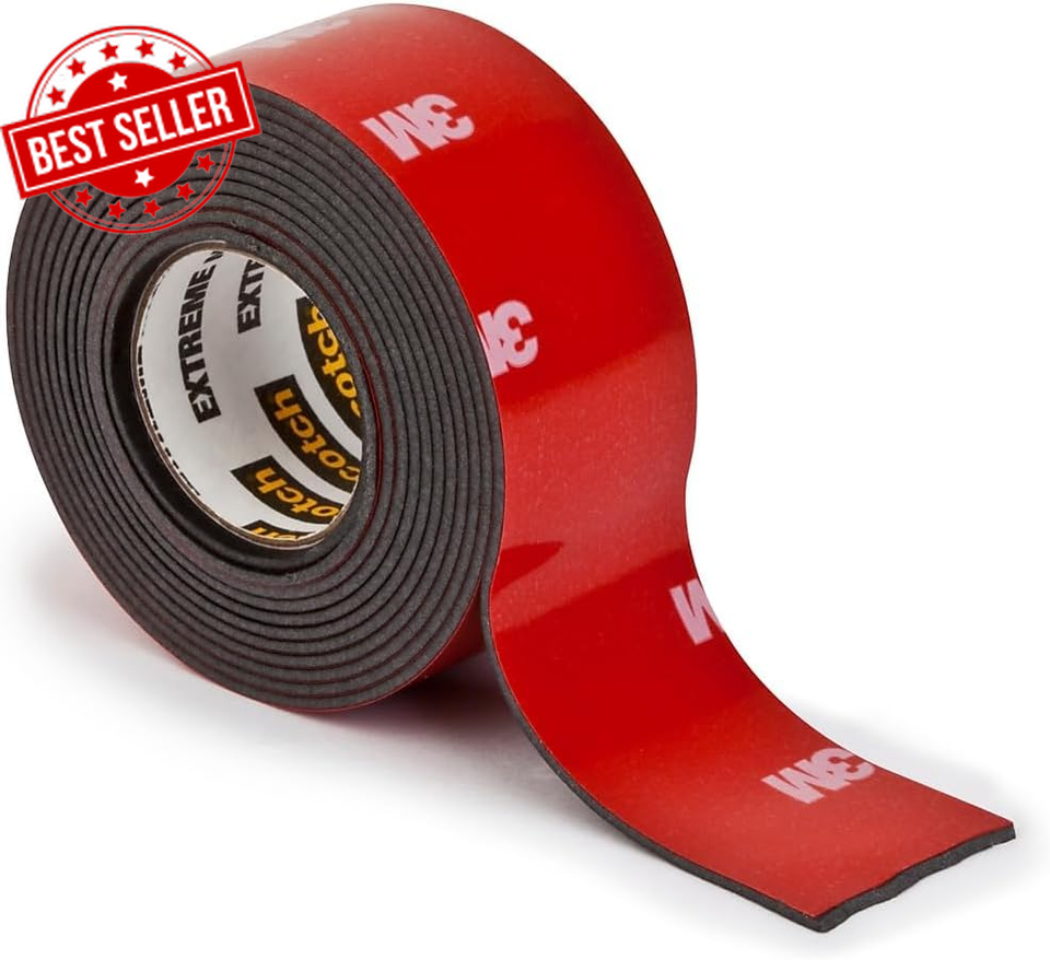 Scotch 414H Extremely Strong Mounting Tape 2.5Cm X 1.5M, Black | eBay ...