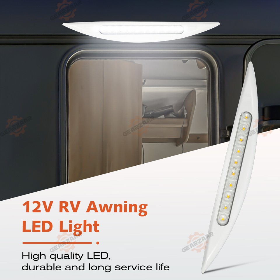 12V Awning Light White 10 LED Lamp Elddis Coachman Caravan and ...