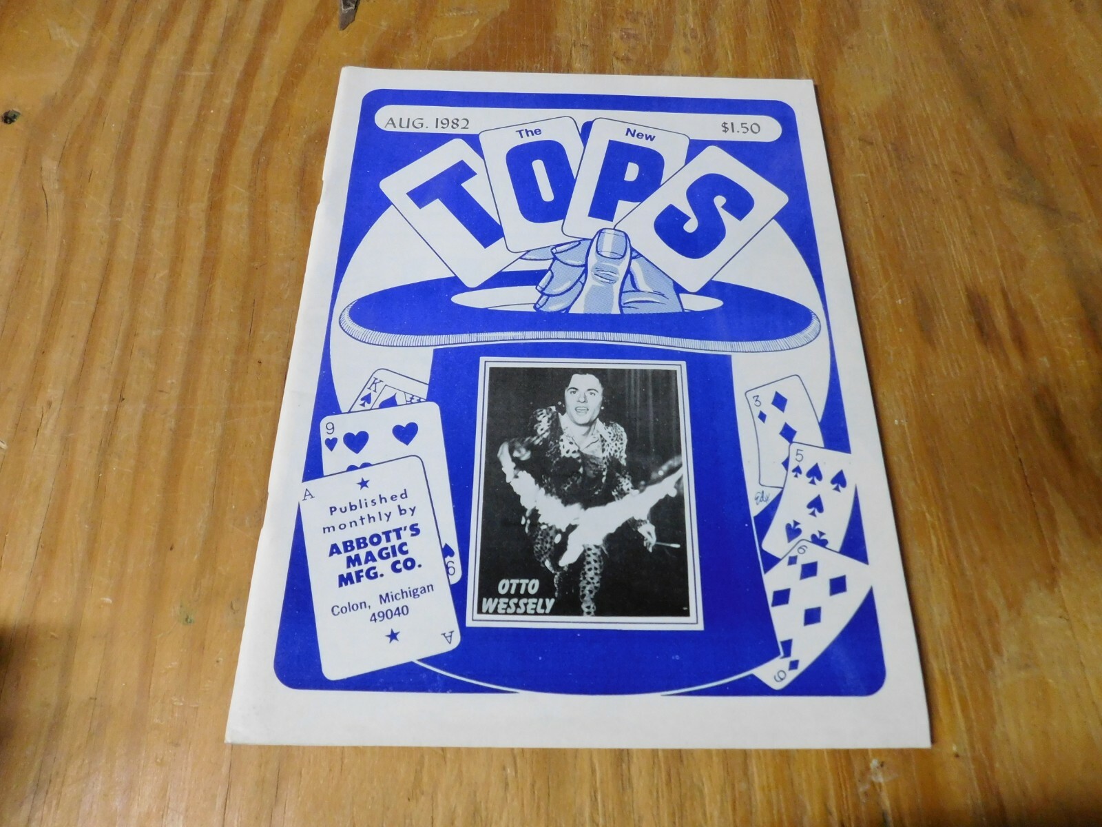The New Tops Magic Magazine August 1982 Magician Otto Wessely | eBay