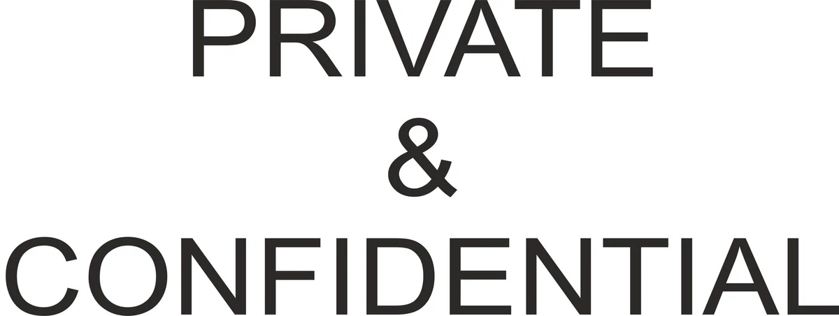 Private And Confidential Stamp