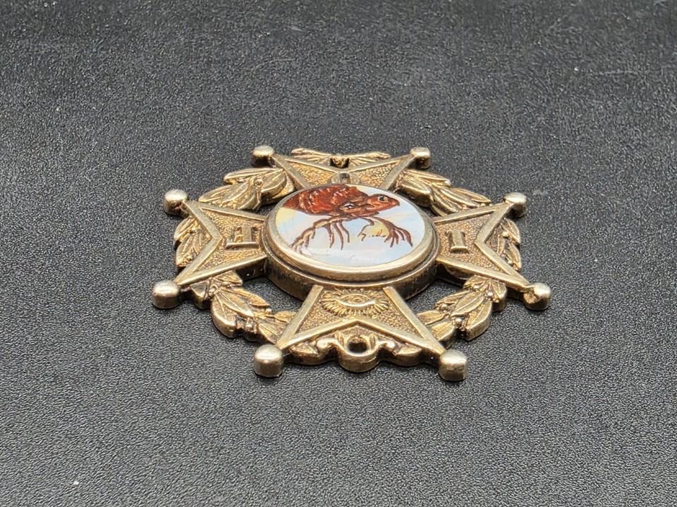Antique Masonic IOOF Odd Fellows Sterling Silver Gilt Badge Birmingham ...