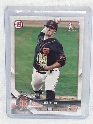 Jake Wong 2018 Bowman Draft Baseball - 1st #BD-55 - San Francisco ...