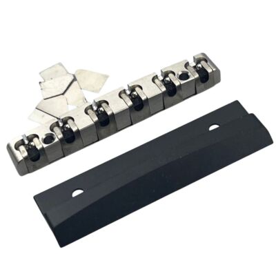 LSR Roller Chrome Guitar Neck String Nut with Mounting Hardware Fit ...